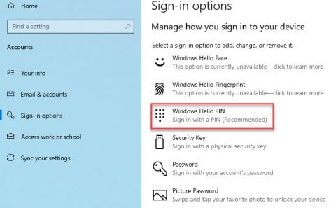 Adding a PIN to your Windows account - Wilkins IT Solutions Inc
