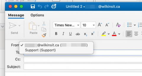Send as a different mailbox in Office 365 - Wilkins IT Solutions Inc
